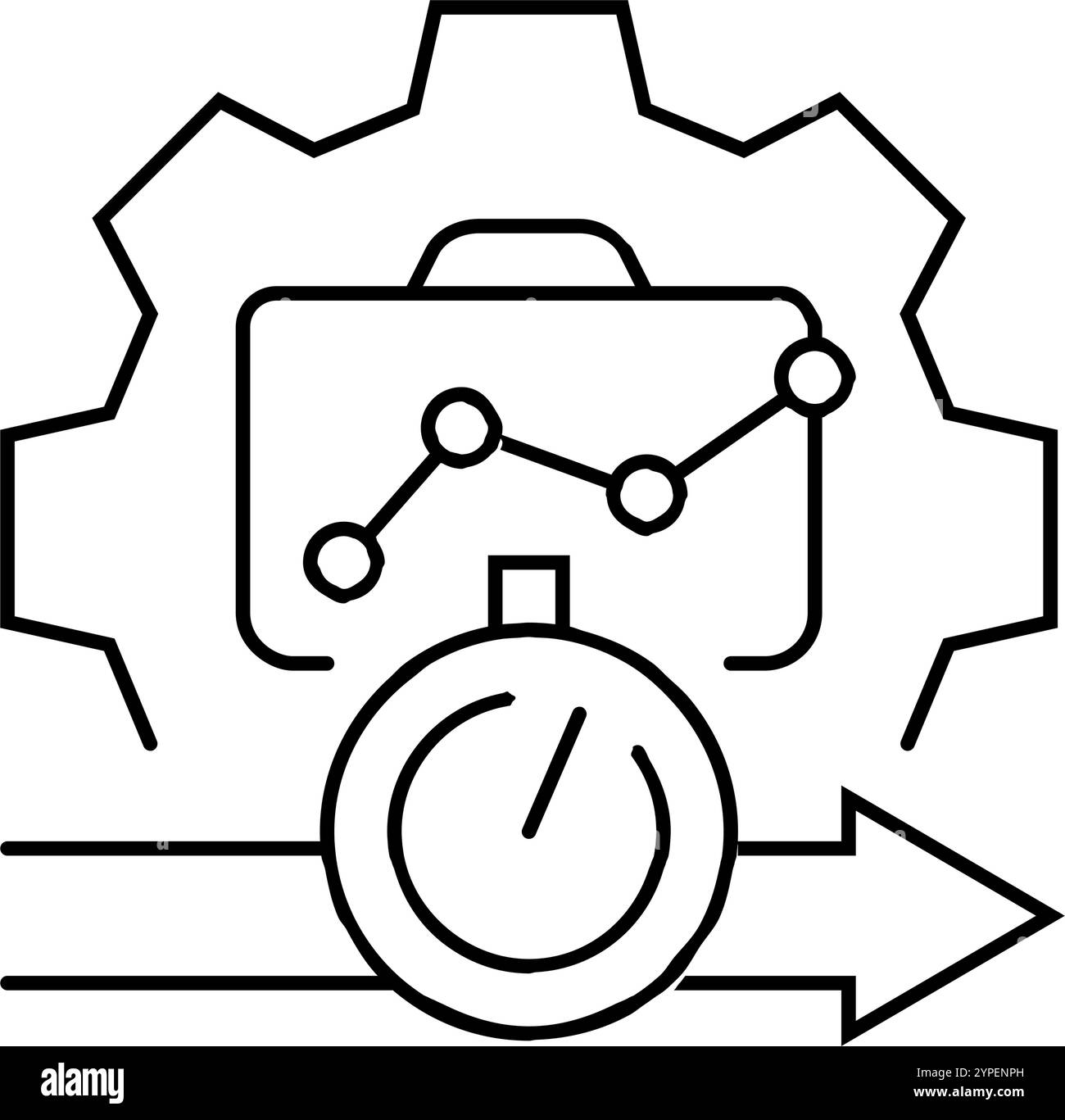 cost control modern business line icon vector illustration Stock Vector ...