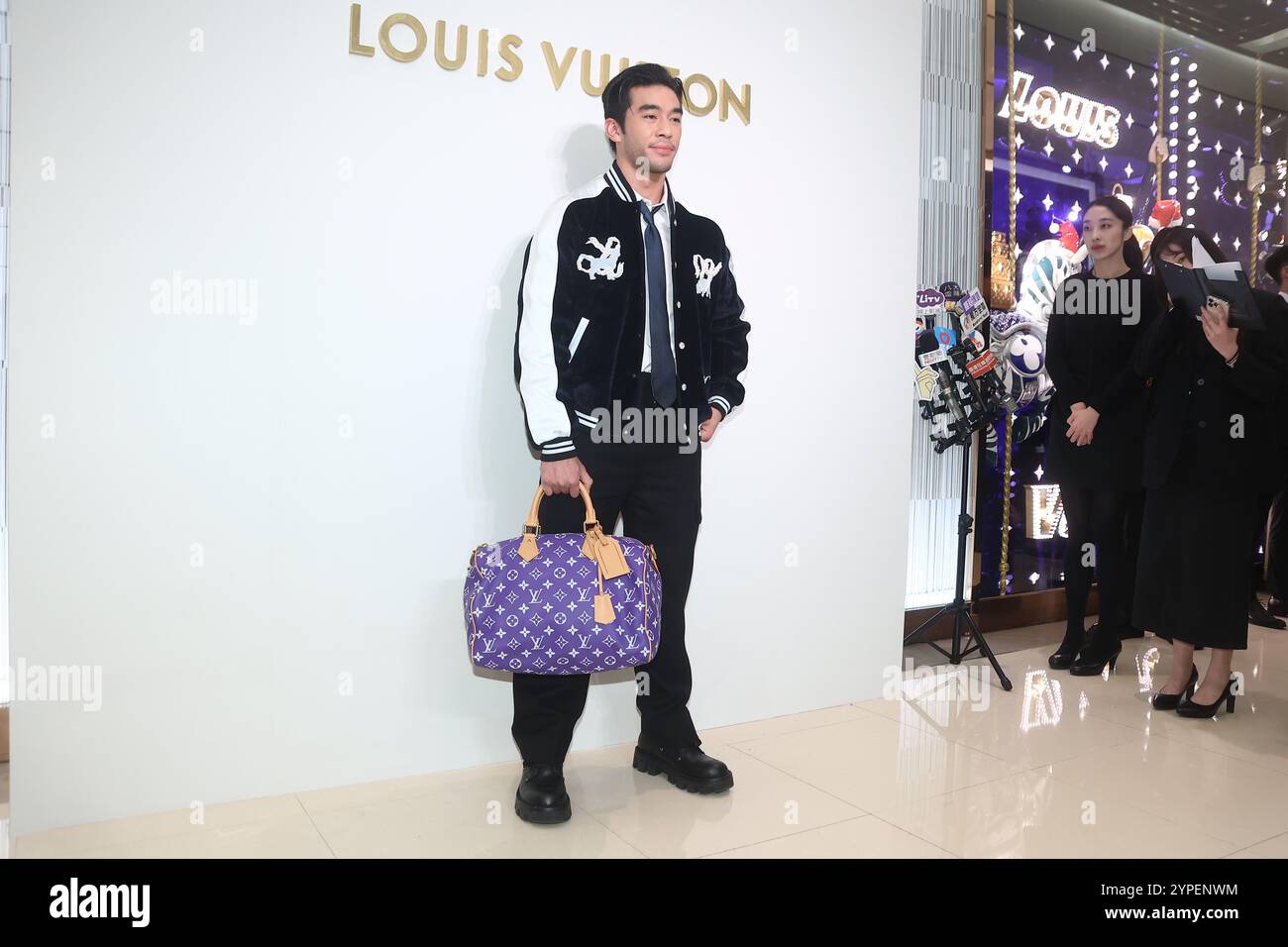 Taipei. 30th Nov, 2024. Taiwanese actor Justin Chien attends the ...