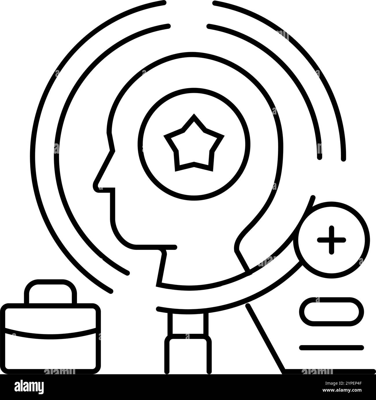 continuous improvement modern business line icon vector illustration ...