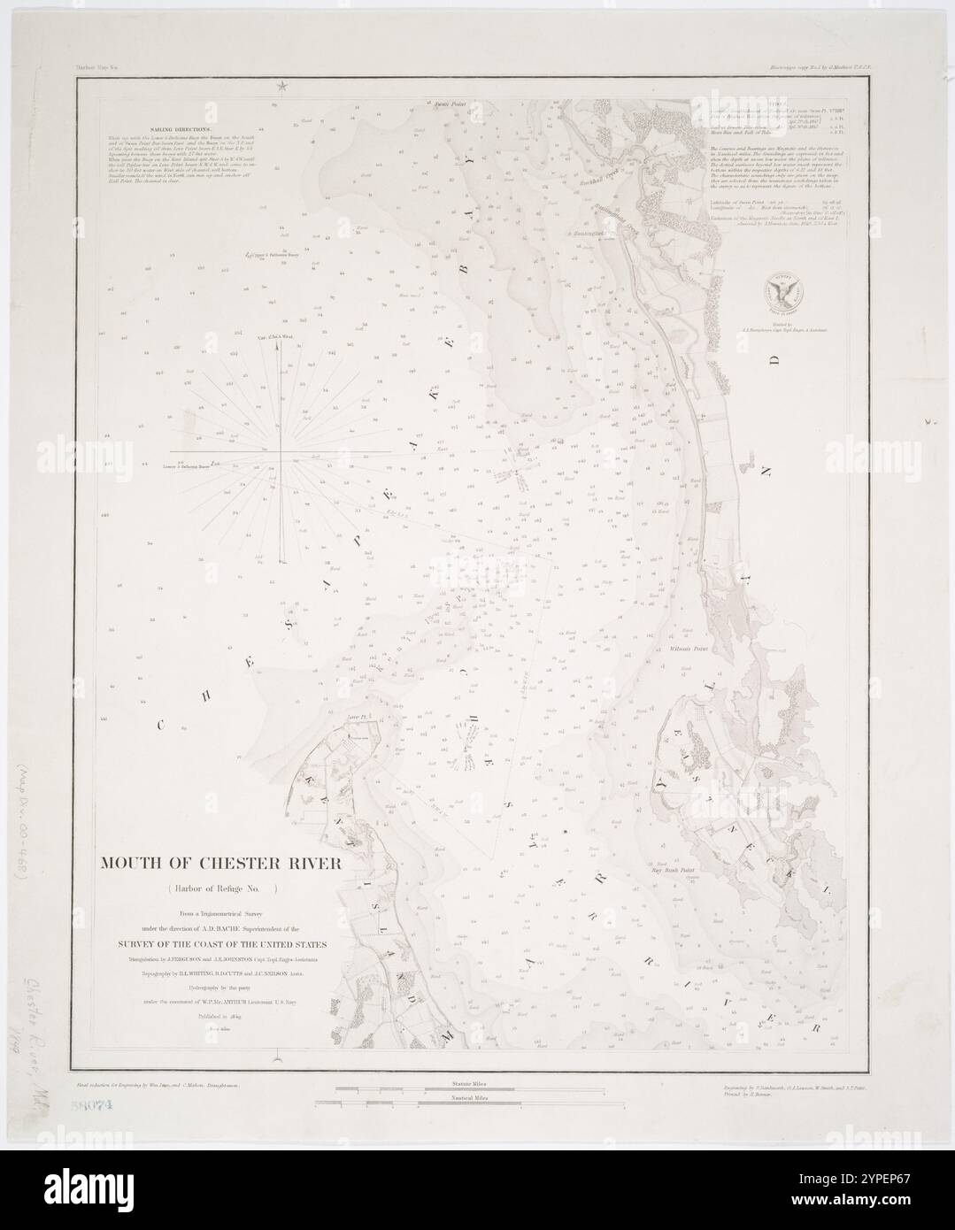 Mouth of Chester River : (Harbor of Refuge no. ) 1849 by Luce, William ...