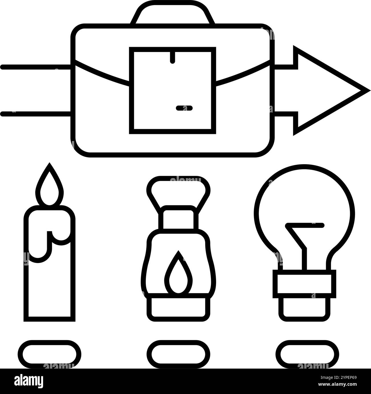minimum viable product modern business line icon vector illustration ...