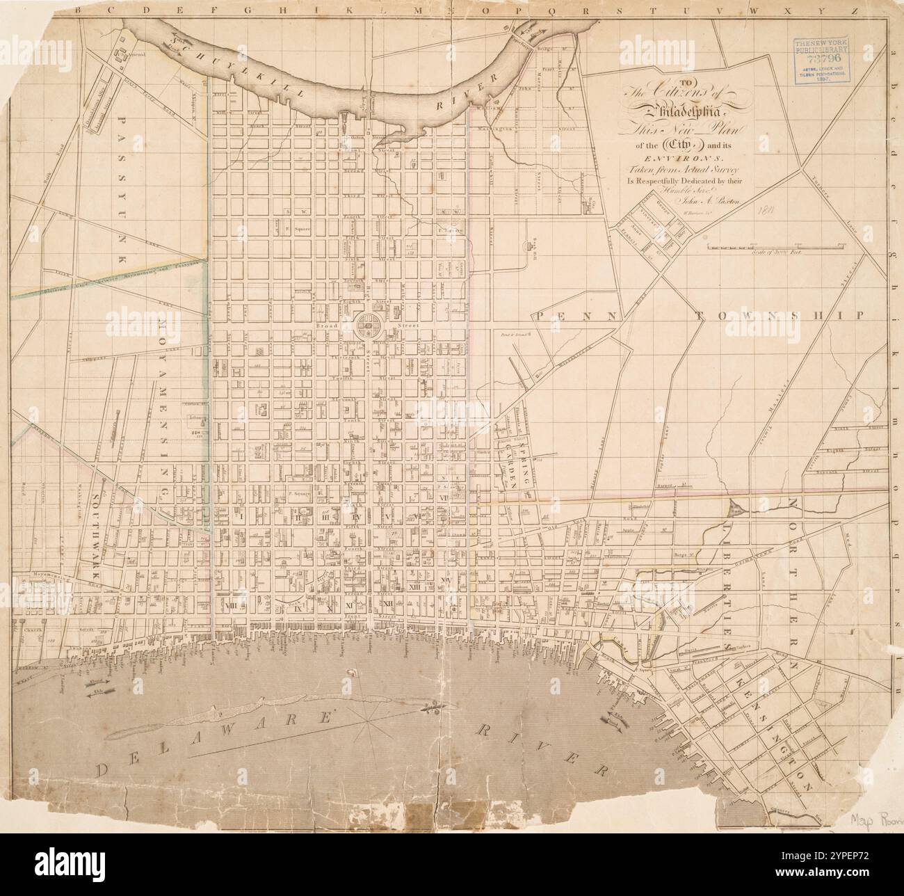 To the citizens of Philadelphia, this new plan of the city and its ...