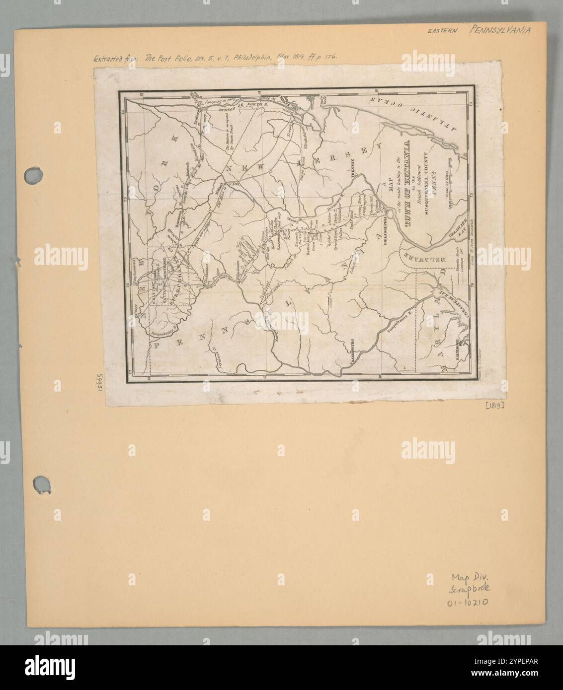 A map of the roads leading to the town of Britania in the British ...