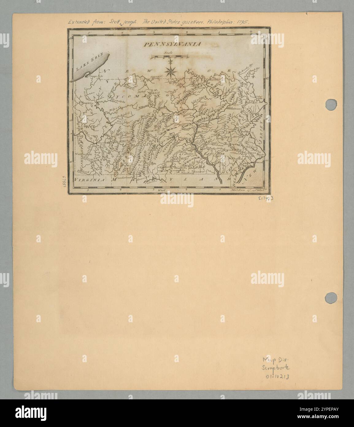 Pennsylvania maps hi-res stock photography and images - Alamy