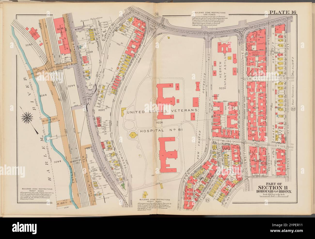 Double Page Plate No. 16, Part of Section 11, Borough of the Bronx ...