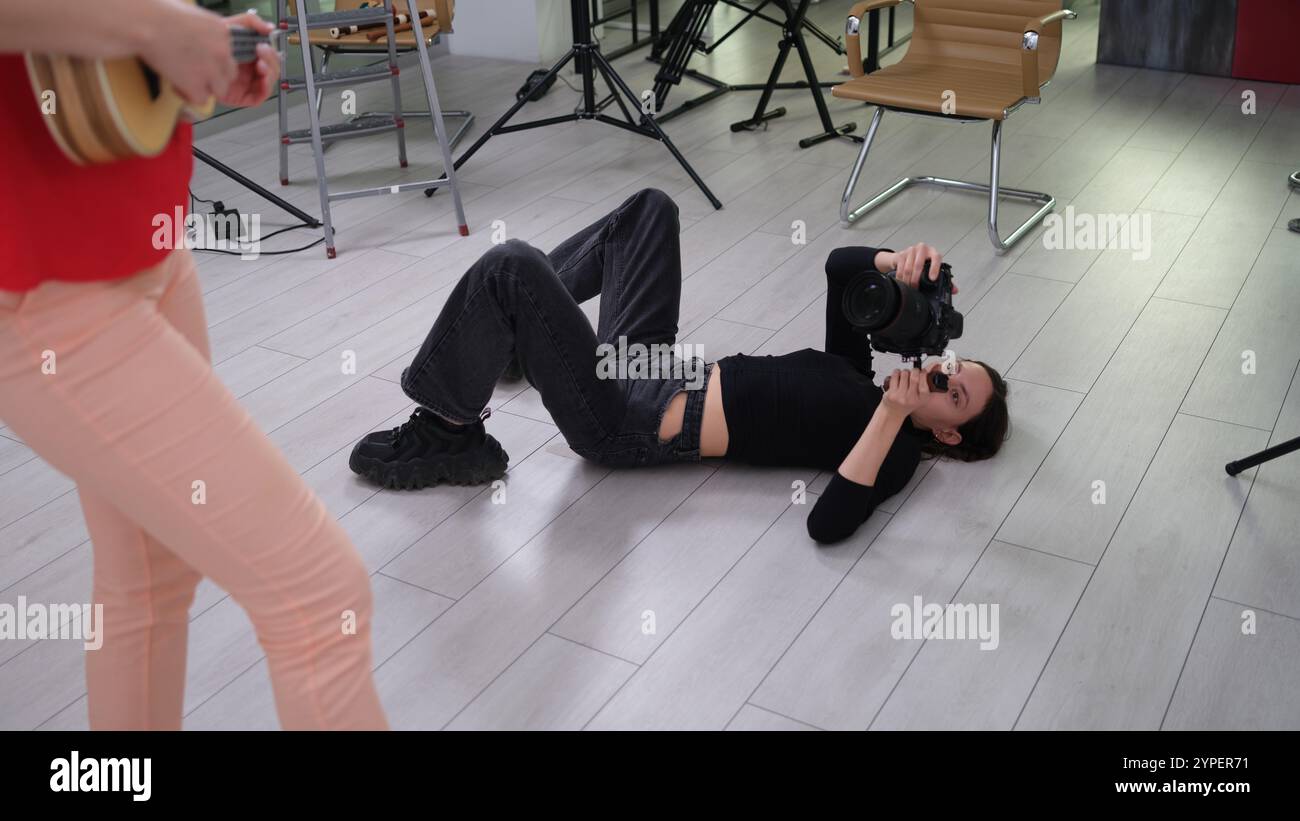 An Exciting and Creative Photography Session in a WellEquipped Studio ...