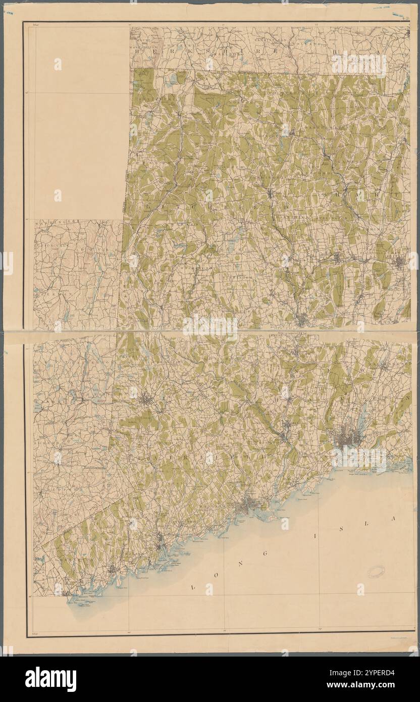 Connecticut maps hi-res stock photography and images - Alamy