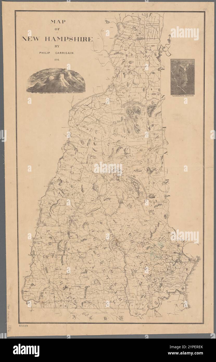 1816 map america hi-res stock photography and images - Alamy