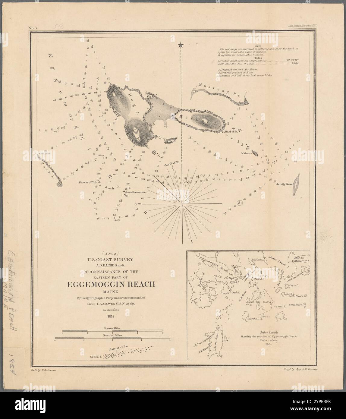 Reconnaissance of the eastern part of Eggemoggin Reach, Maine 1854 by ...