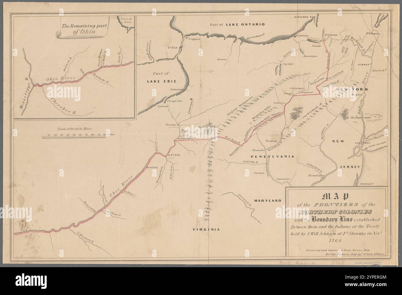 Map of the frontiers of the northern colonies: with the boundary lines ...