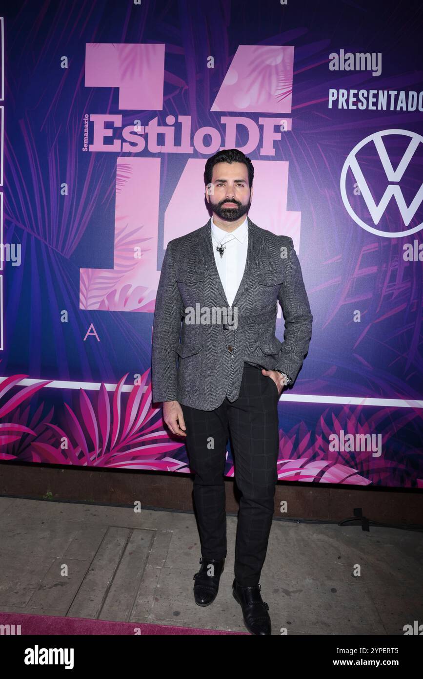 Mexico City, Mexico. 28th Nov, 2024. Alan Slim attends the pink carpet ...