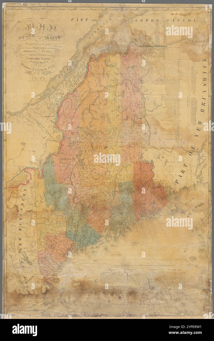 Map of the state of Maine: compiled from the most authentic surveys ...