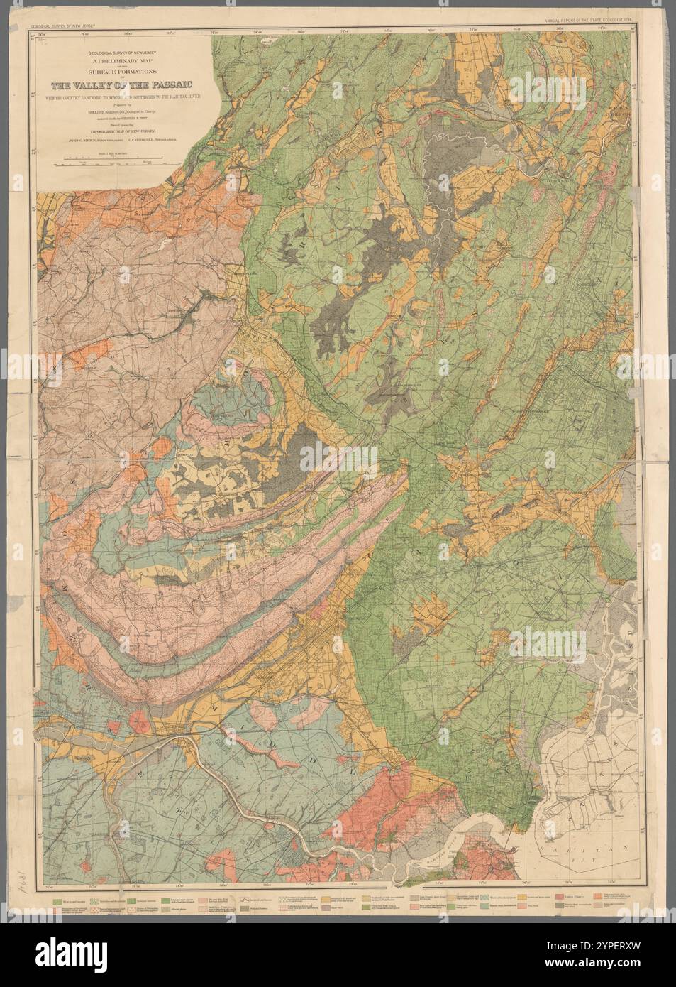 A preliminary map of the surface formations of the valley of the ...