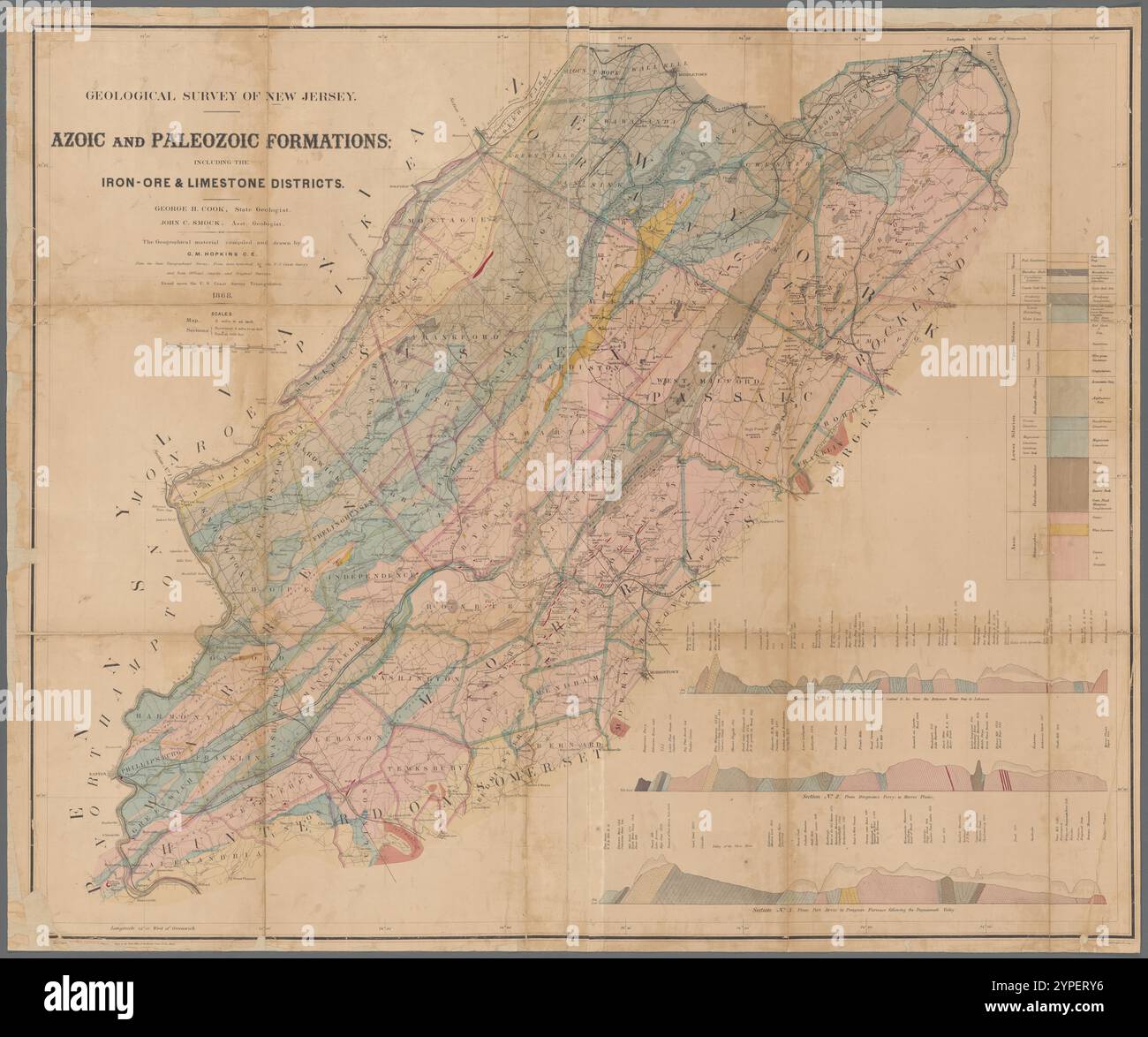 Azoic and paleozoic formations: including the iron-ore & limestone ...