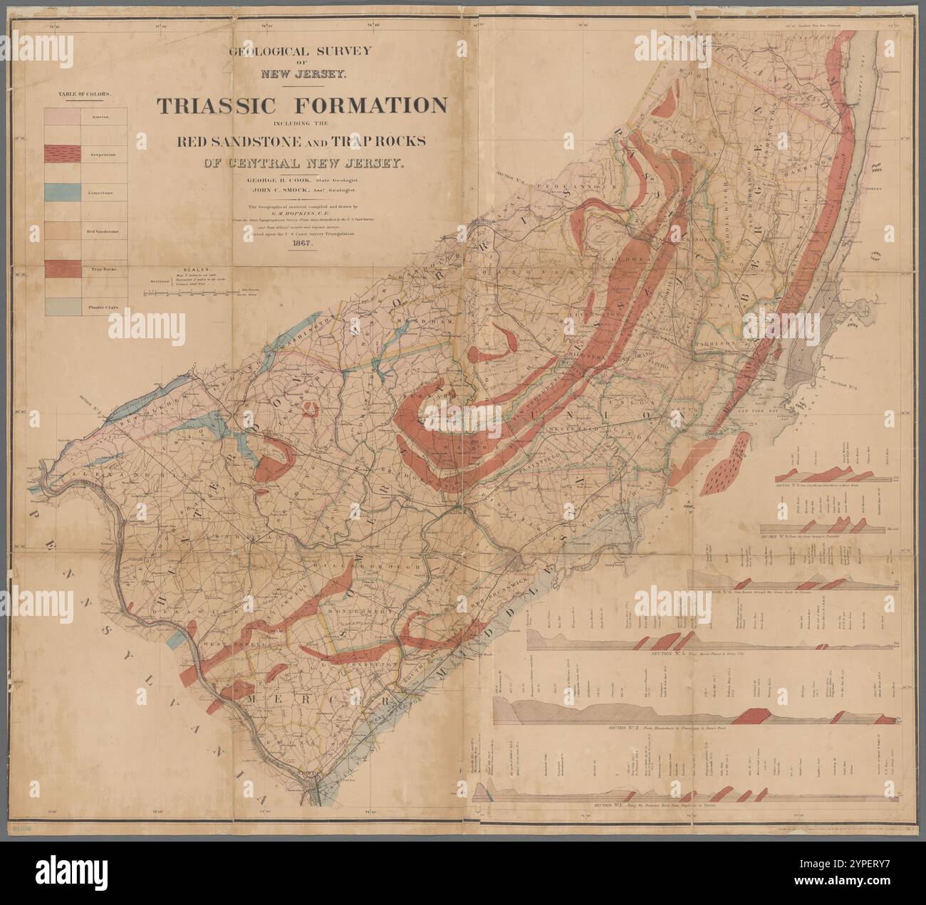 Triassic formation: including the red sandstone and trap rocks of ...