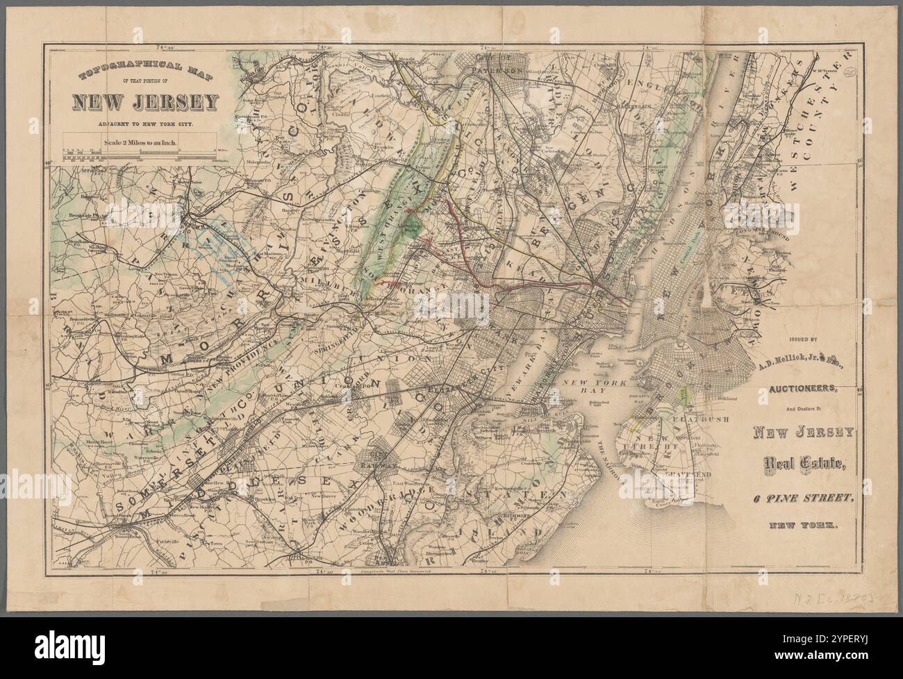 Map of new york city 1870 hi-res stock photography and images - Alamy