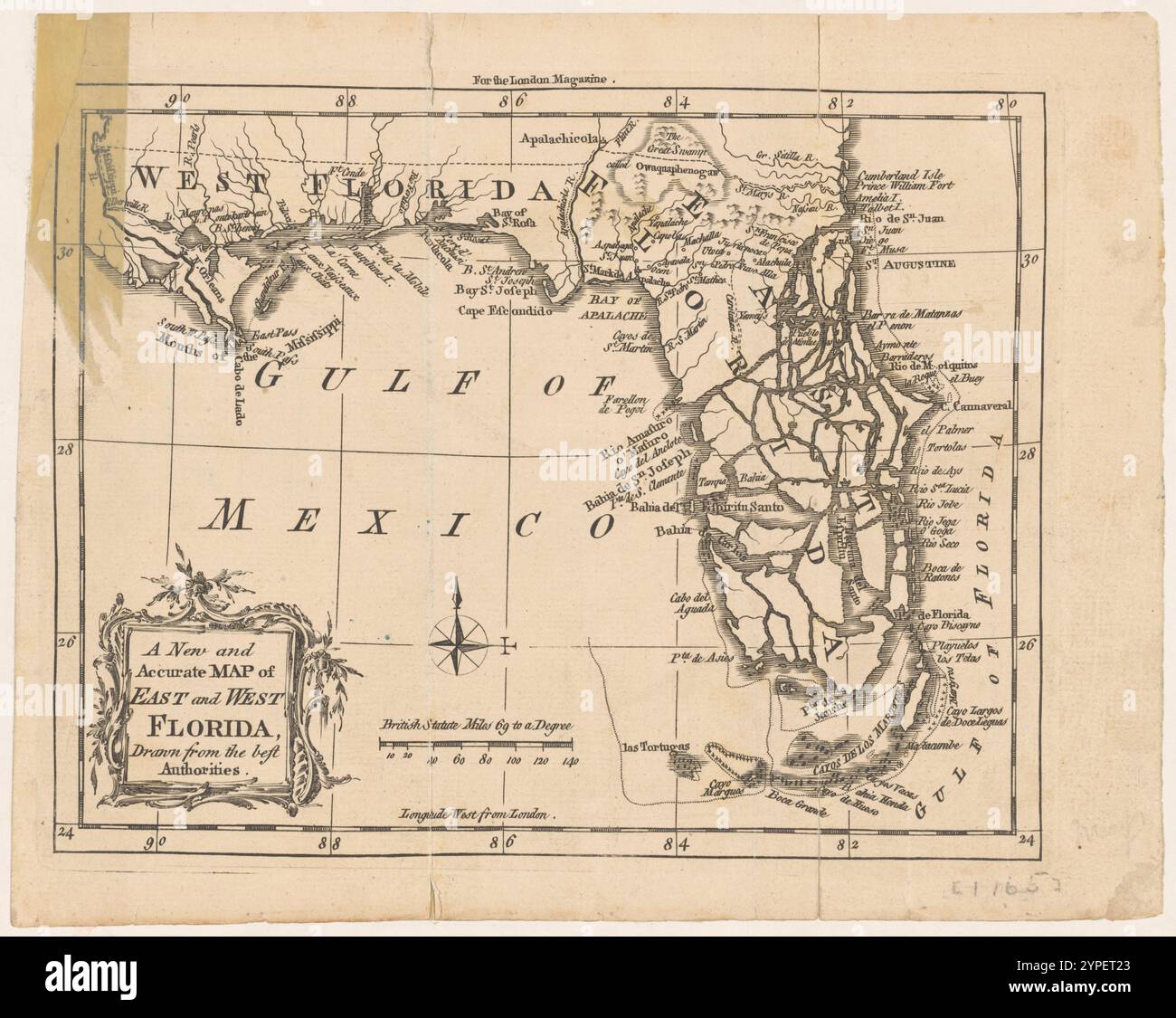 A new and accurate map of east and west Florida, : drawn from the best ...