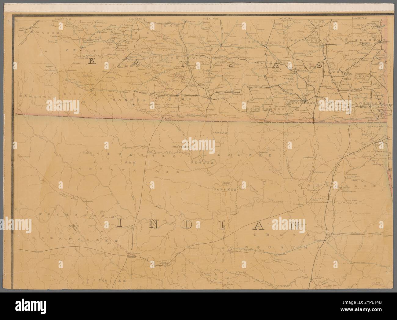 Indian territory maps hi-res stock photography and images - Alamy