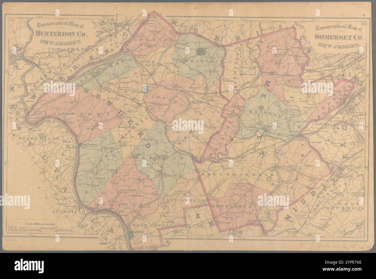 Lambertville new jersey map hi-res stock photography and images - Alamy