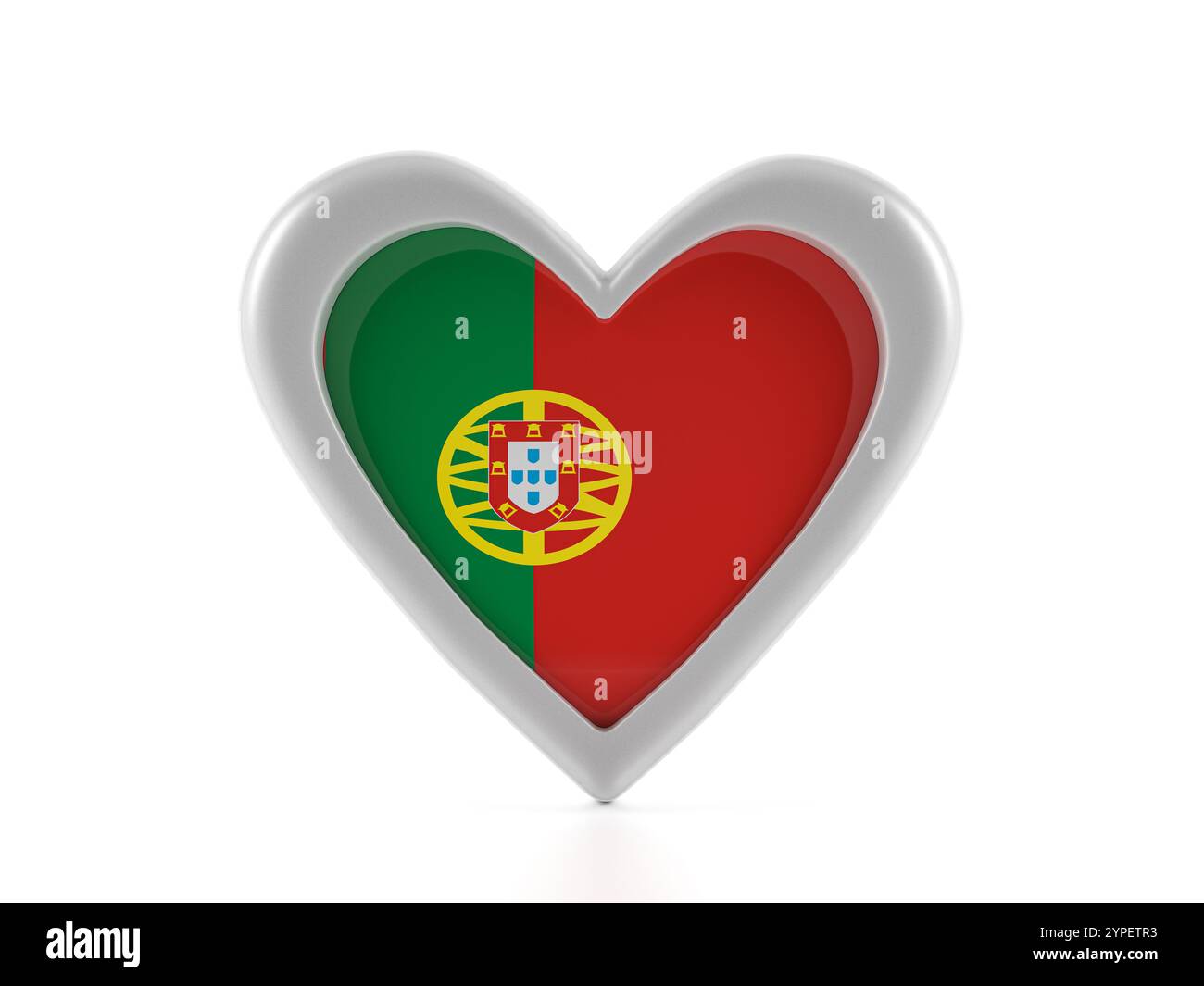 Heart shaped flag portugal hi-res stock photography and images - Alamy