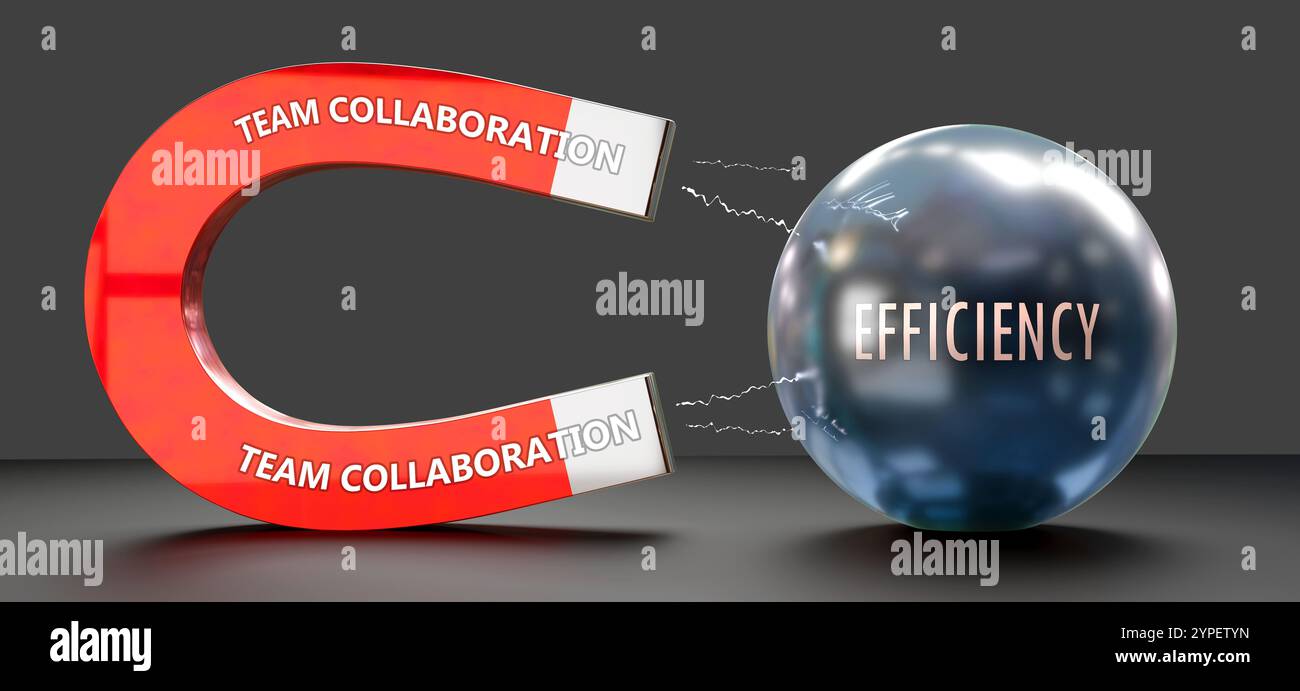 Team collaboration that attracts efficiency hi-res stock photography ...