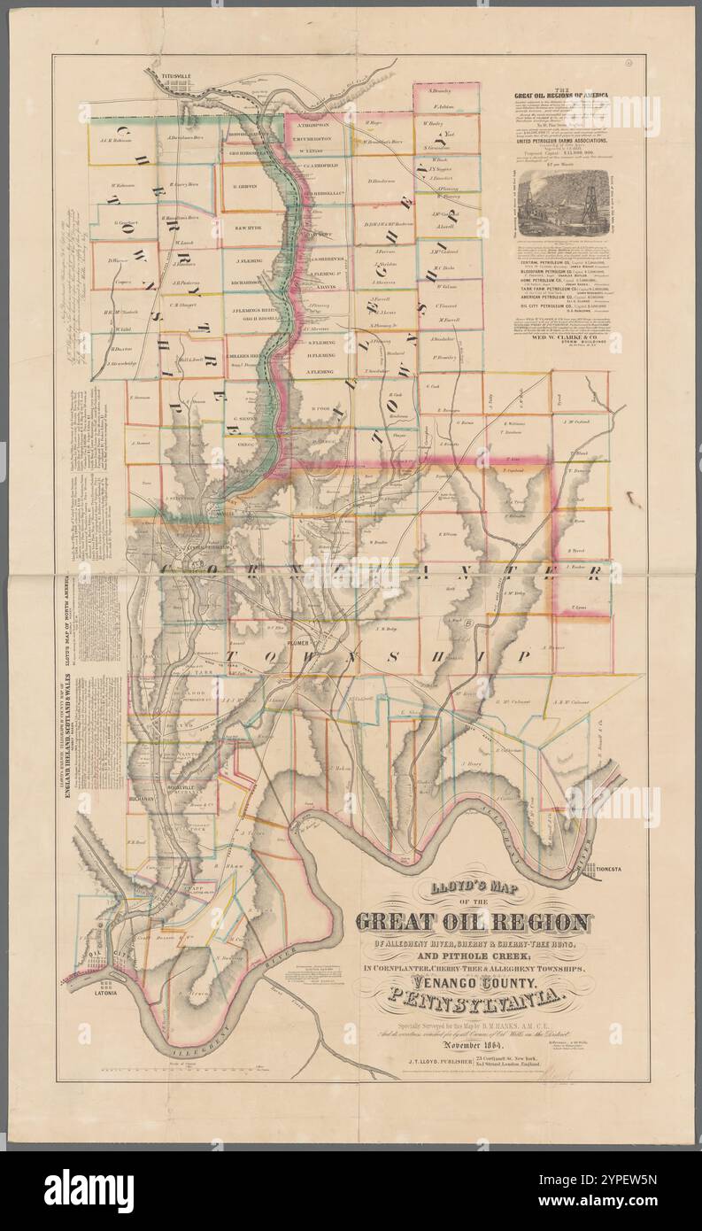 Allegheny map hi-res stock photography and images - Alamy