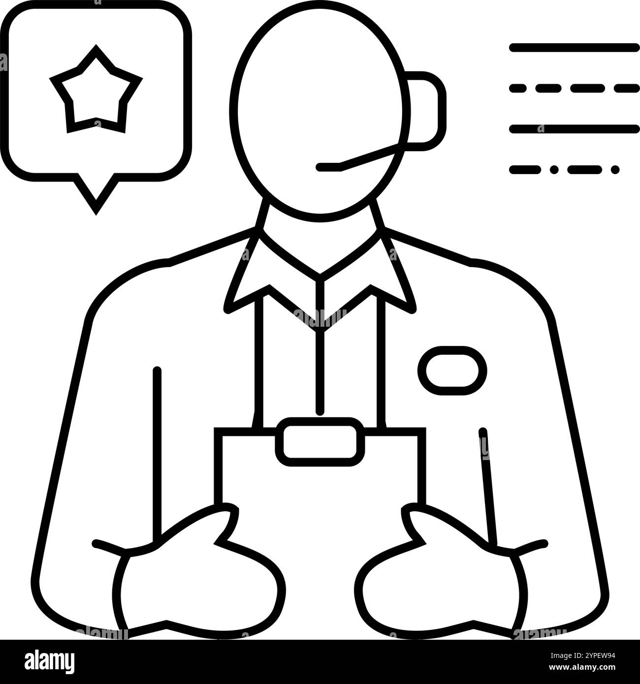 staffing event agency line icon vector illustration Stock Vector Image ...