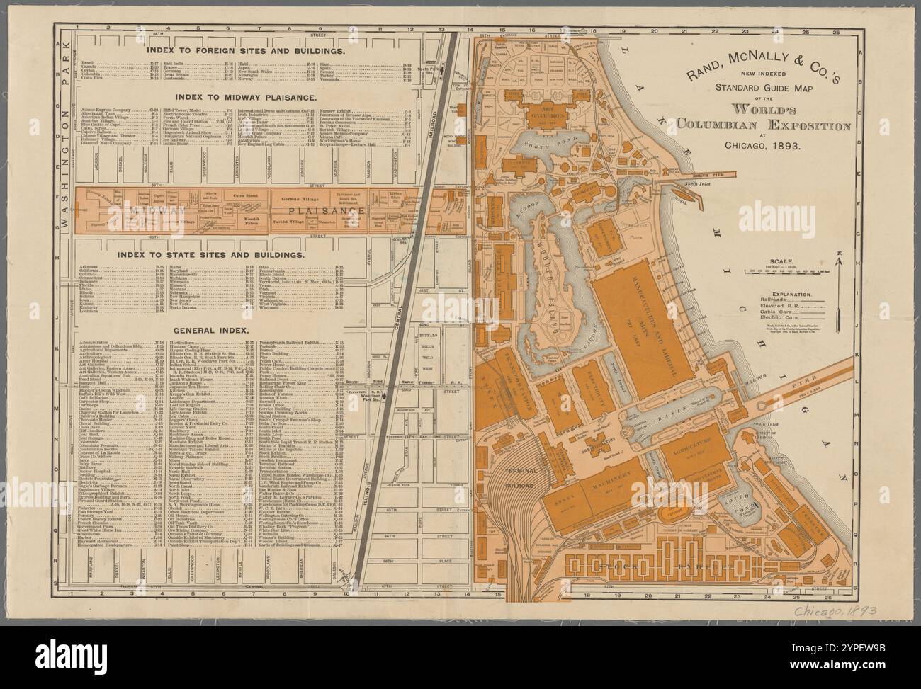 Rand, McNally & Co.'s new indexed standard guide map of the World's ...