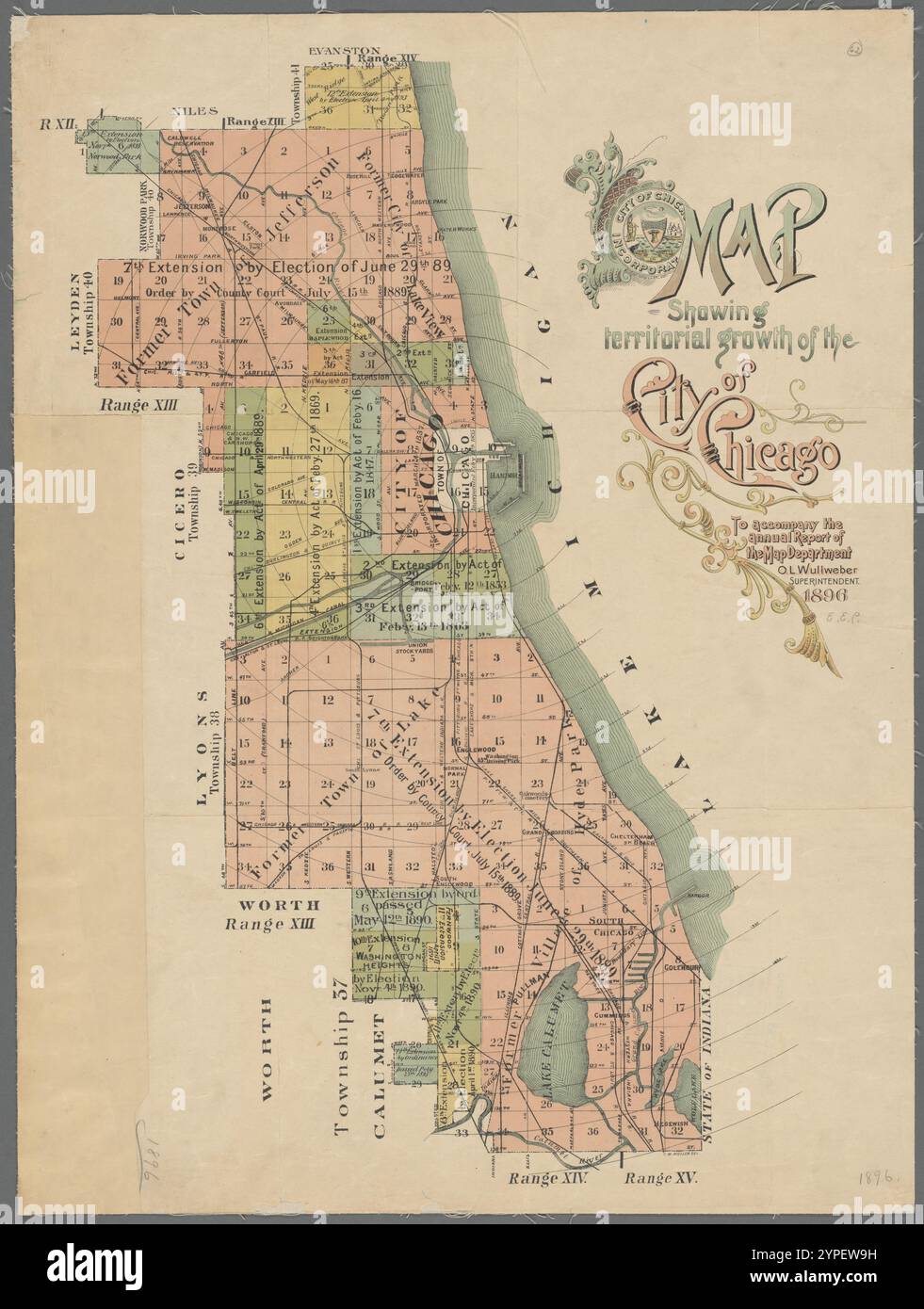 Chicago l map hi-res stock photography and images - Alamy