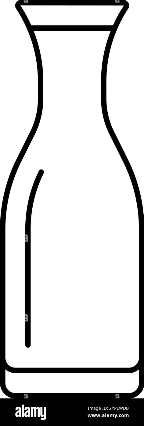 carafe glass package line icon vector illustration Stock Vector Image ...