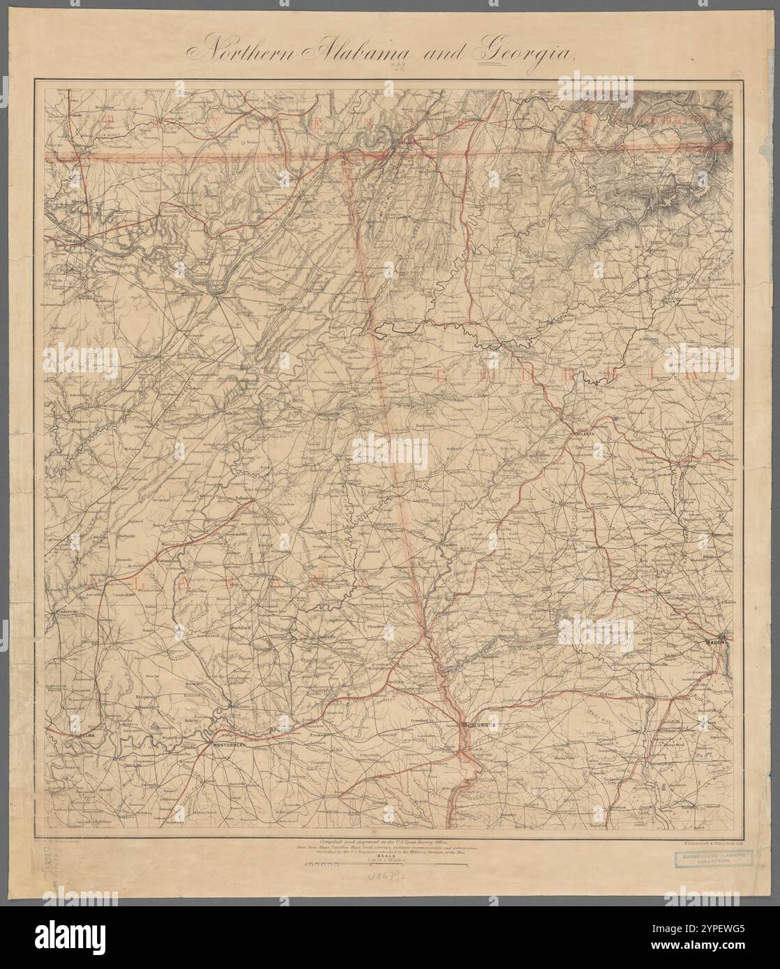 Northern georgia map hi-res stock photography and images - Alamy