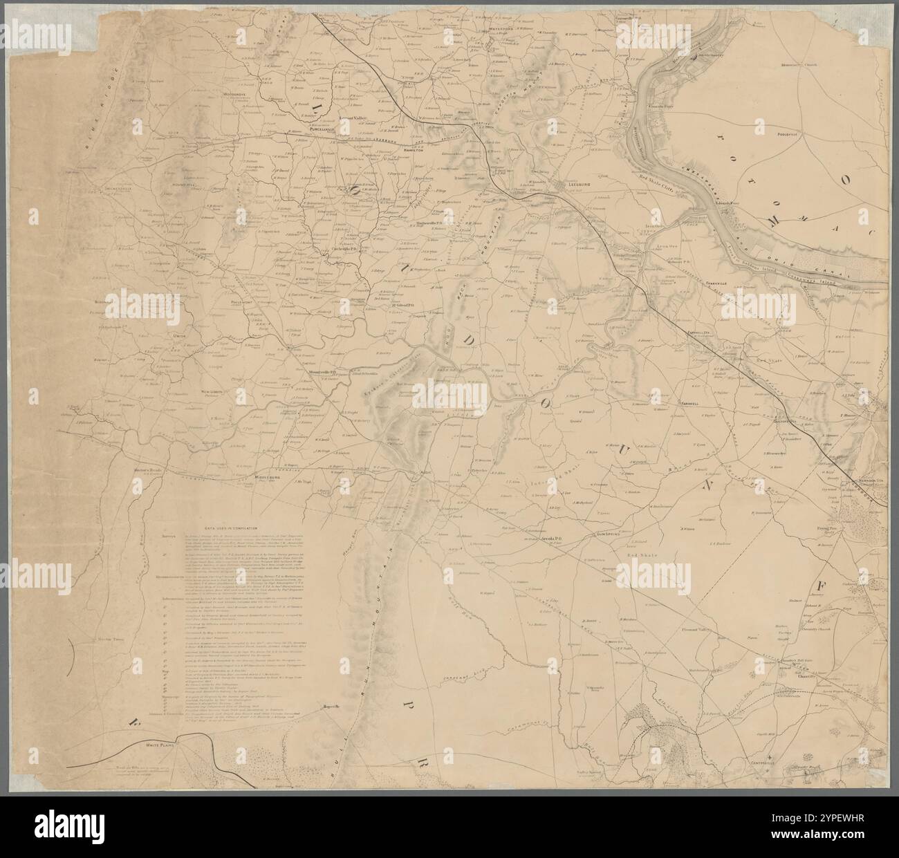 Map of n. eastern Virginia and vicinity of Washington 1862 by McDowell ...