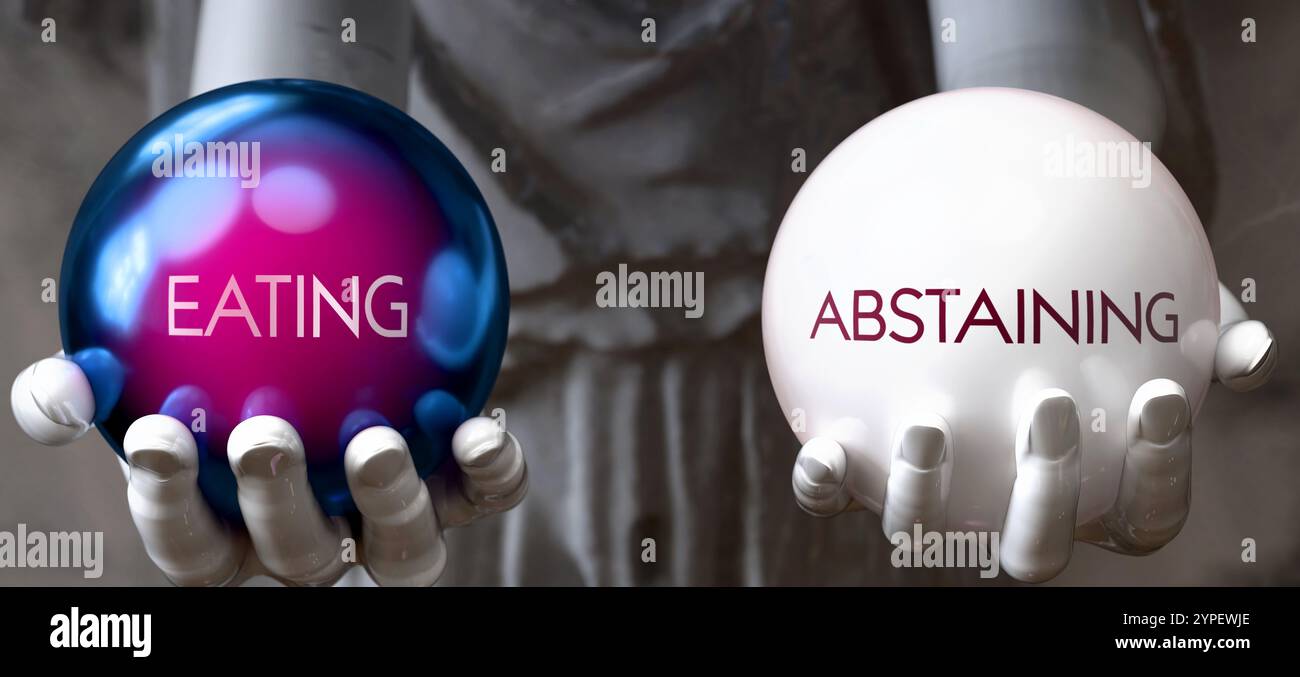 Eating or Abstaining - decide between two options. Greek statue ...