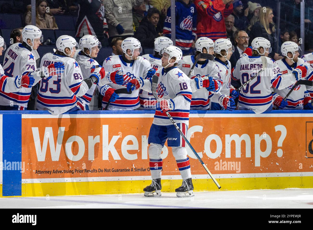 November 29th 2024: Rochester Americans forward Isak Rosen (18 ...