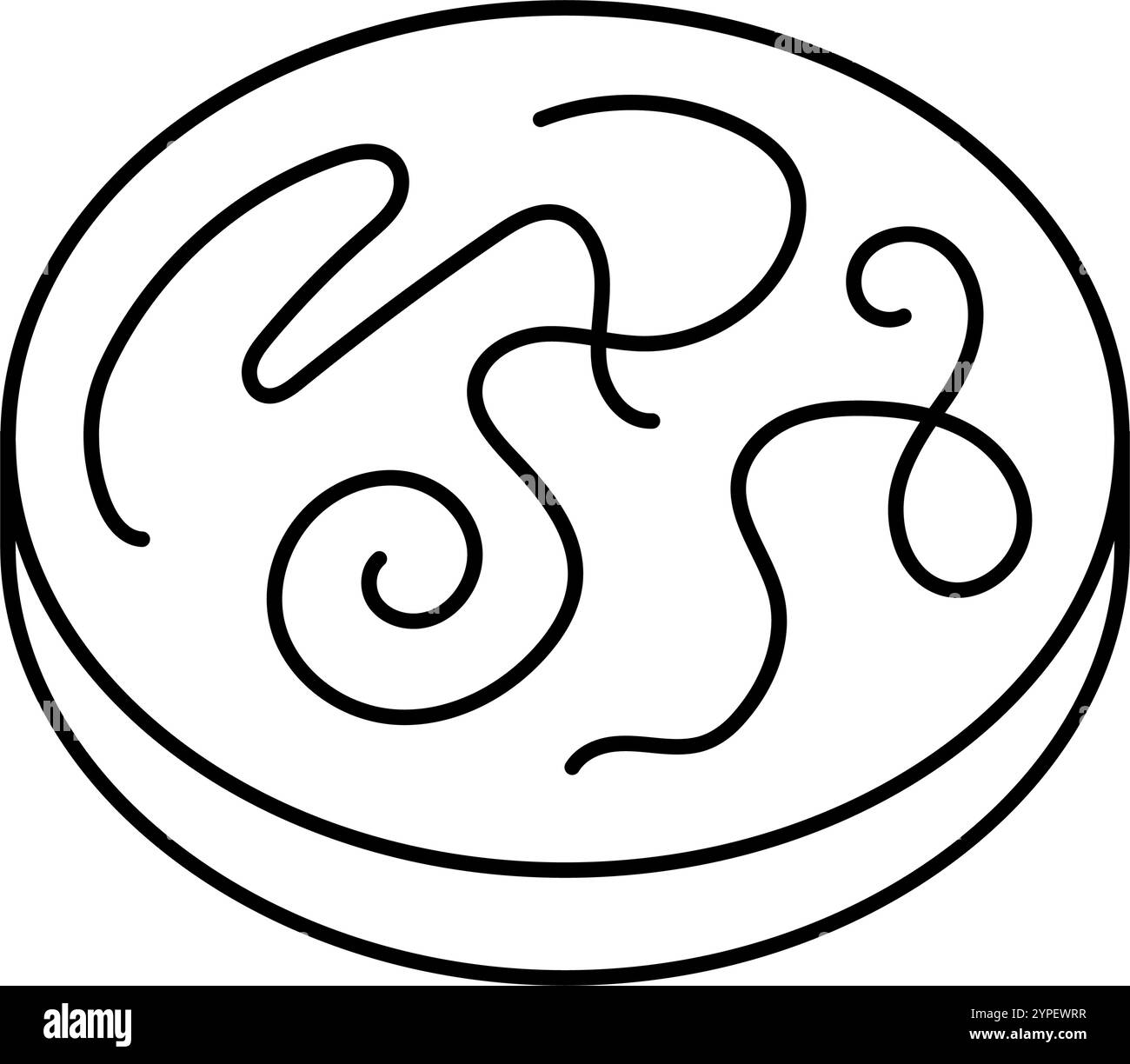 helminth worm parasite line icon vector. helminth worm parasite sign ...