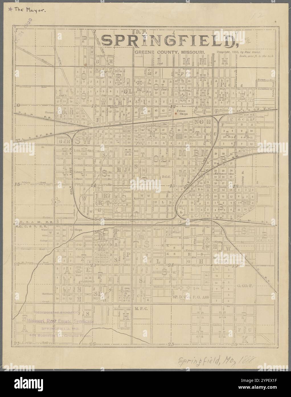 Map of springfield missouri hi-res stock photography and images - Alamy