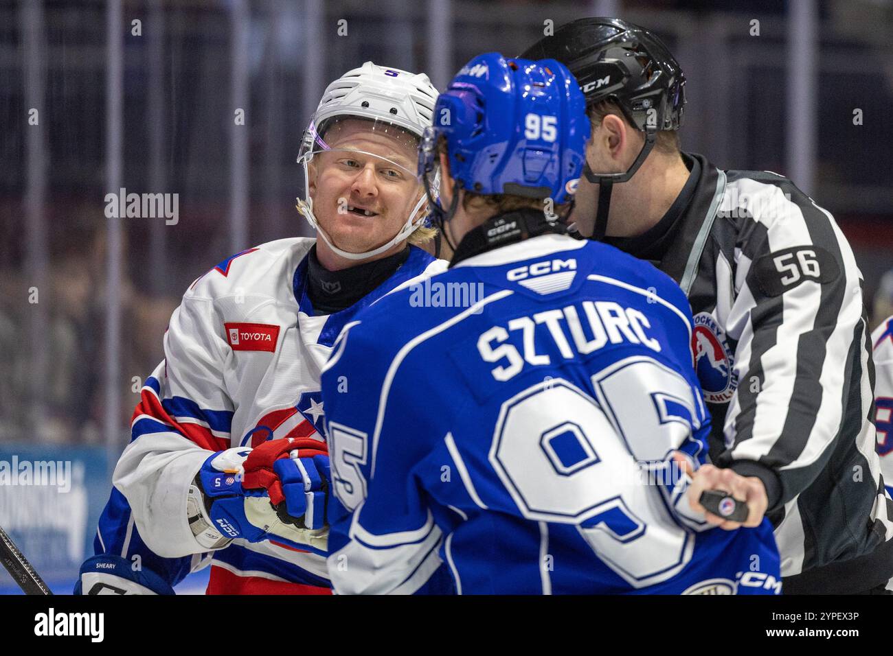 Rochester, New York, USA. 29th Nov, 2024. Rochester Americans ...