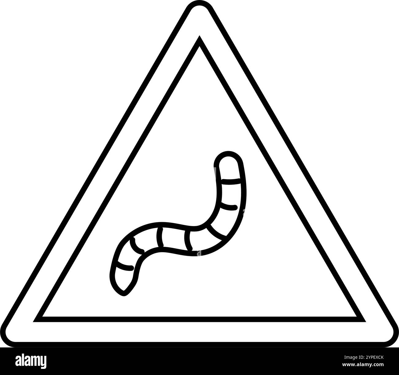 Detection Test Worm Parasite Line Icon Vector Illustration Stock Vector Image And Art Alamy