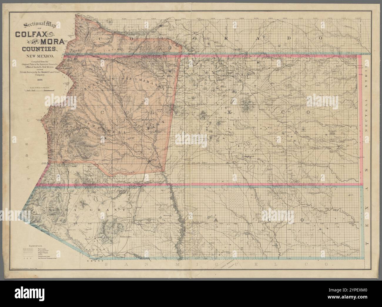 Map of maxwell hi-res stock photography and images - Alamy