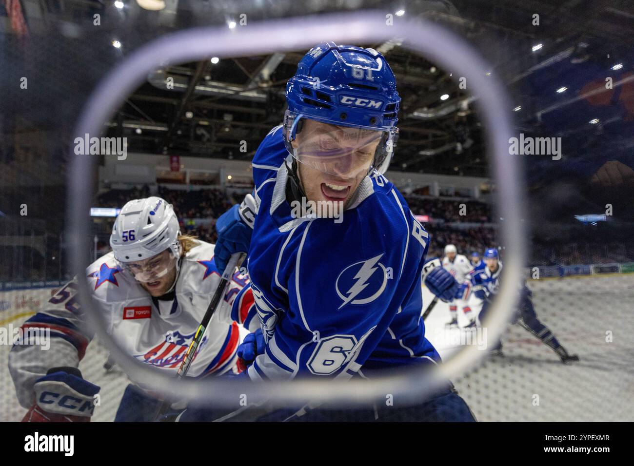November 29th 2024: Syracuse Crunch forward Milo Roelens (61) skates in ...