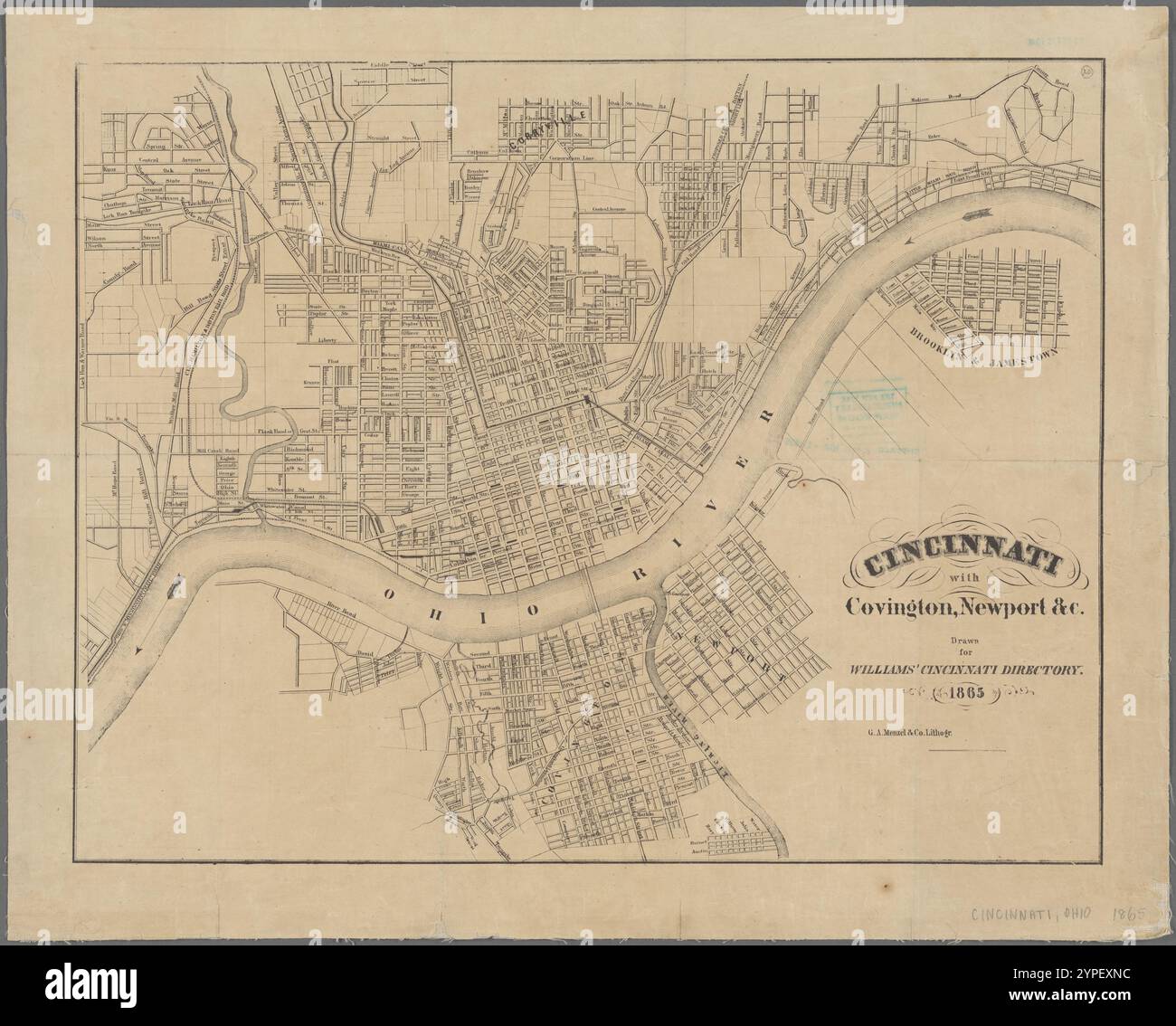 Covington ohio map hi-res stock photography and images - Alamy