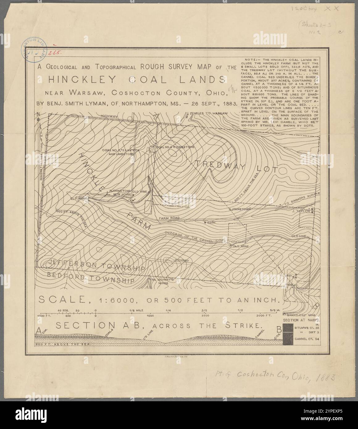 Coshocton county map hi-res stock photography and images - Alamy