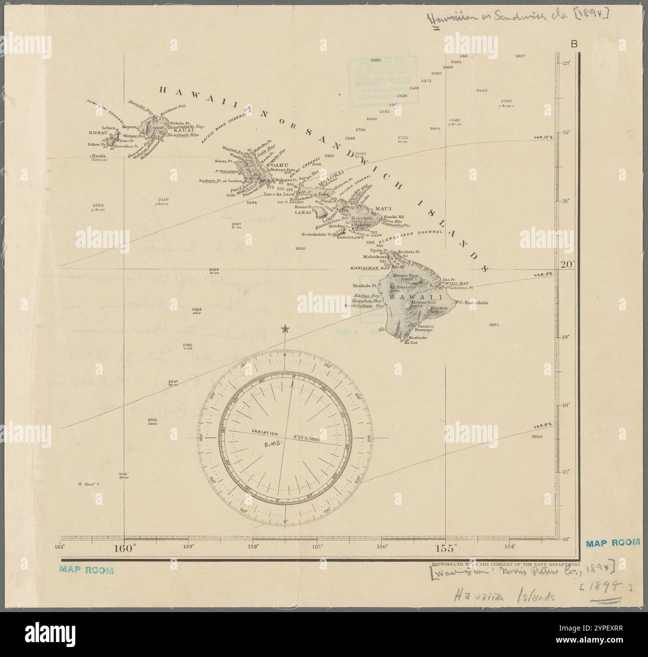 Sandwich islands map hi-res stock photography and images - Alamy