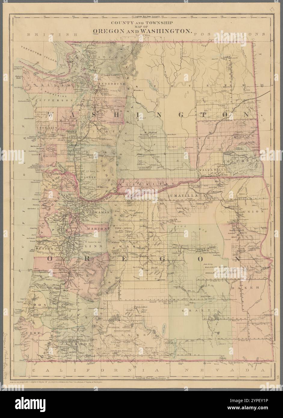 Township map hi-res stock photography and images - Alamy