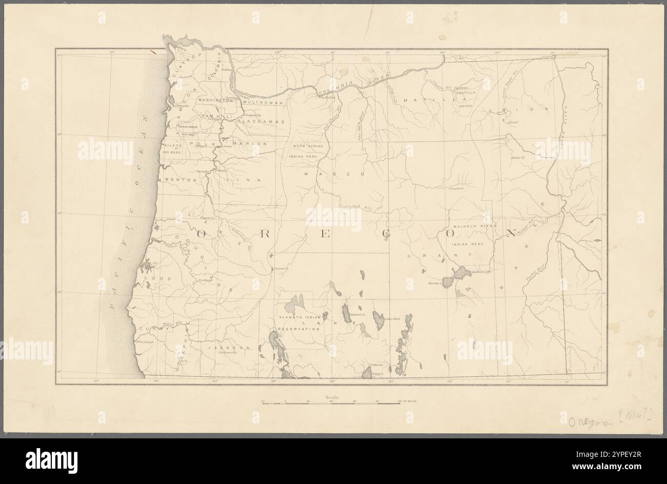 Map of Oregon territory: probably prepared for the tenth census of the ...