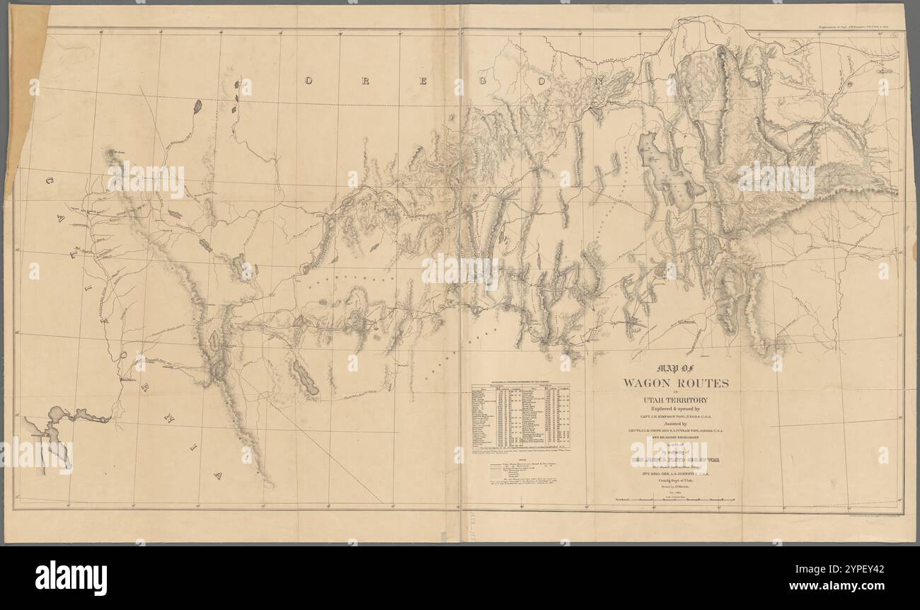 Map of u s southwest hi-res stock photography and images - Alamy