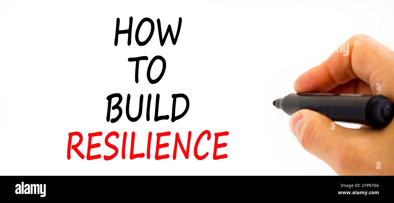 How to build resilience symbol. Concept words How to build resilience ...