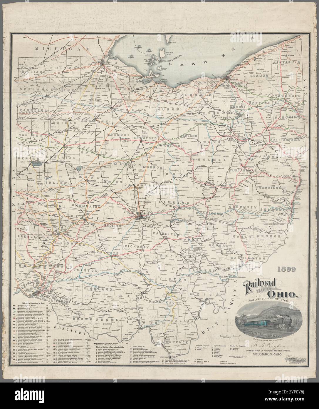 1899 railroad map hi-res stock photography and images - Alamy