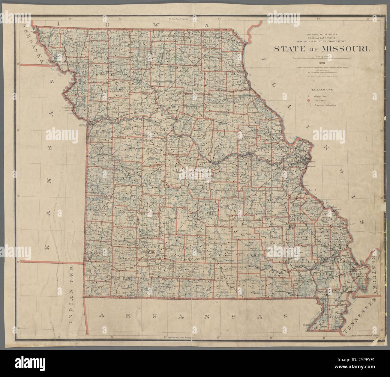 Carter map hi-res stock photography and images - Alamy