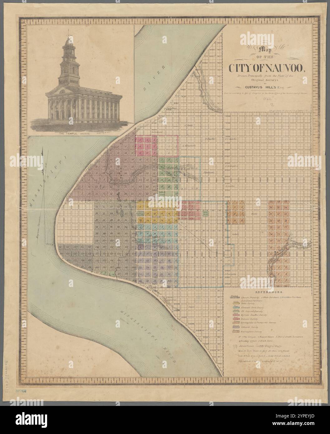 Nauvoo map hi-res stock photography and images - Alamy